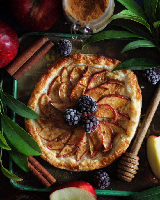 PUFF PASTRY SPICED APPLE TART - Bake with Shivesh