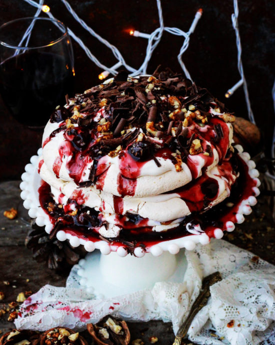 BLACK FOREST PAVLOVA - Bake with Shivesh