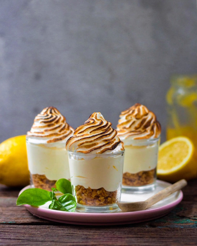 No-bake Lemon Cheesecake Shots - Bake with Shivesh
