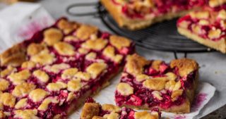 Apple and Raspberry Bars - Bake with Shivesh