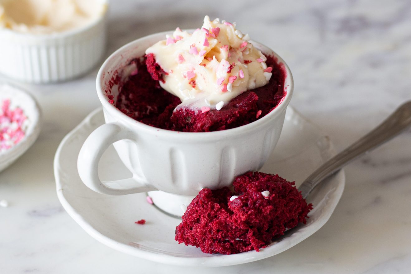 Red Velvet Mug Cake - Eggless & Easy! - Bake with Shivesh