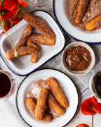 Churros- quick, easy, and yum! - Bake with Shivesh