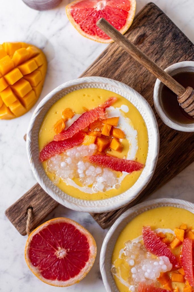 Sago Pudding Recipe | Eggless Mango Sago Pudding - Bake with Shivesh