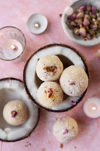 Coconut laddoos: easy diwali dessert - Bake with Shivesh