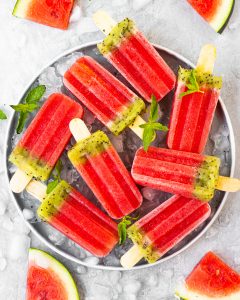 Watermelon Kiwi Popsicles - Bake with Shivesh