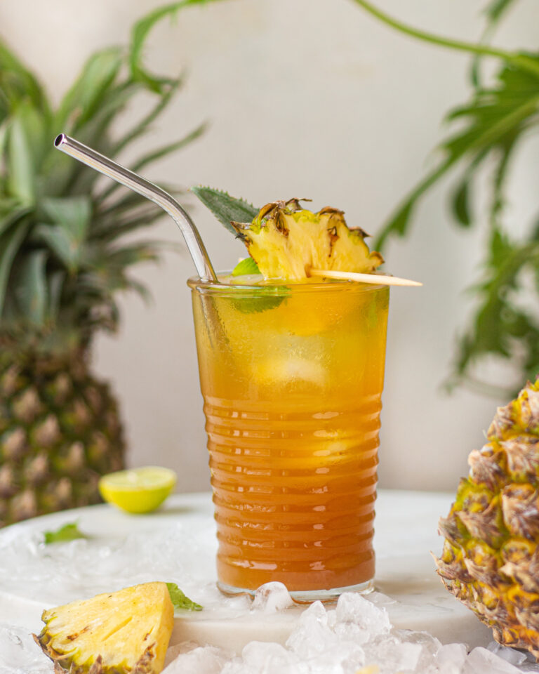Pineapple Iced Tea - Bake with Shivesh
