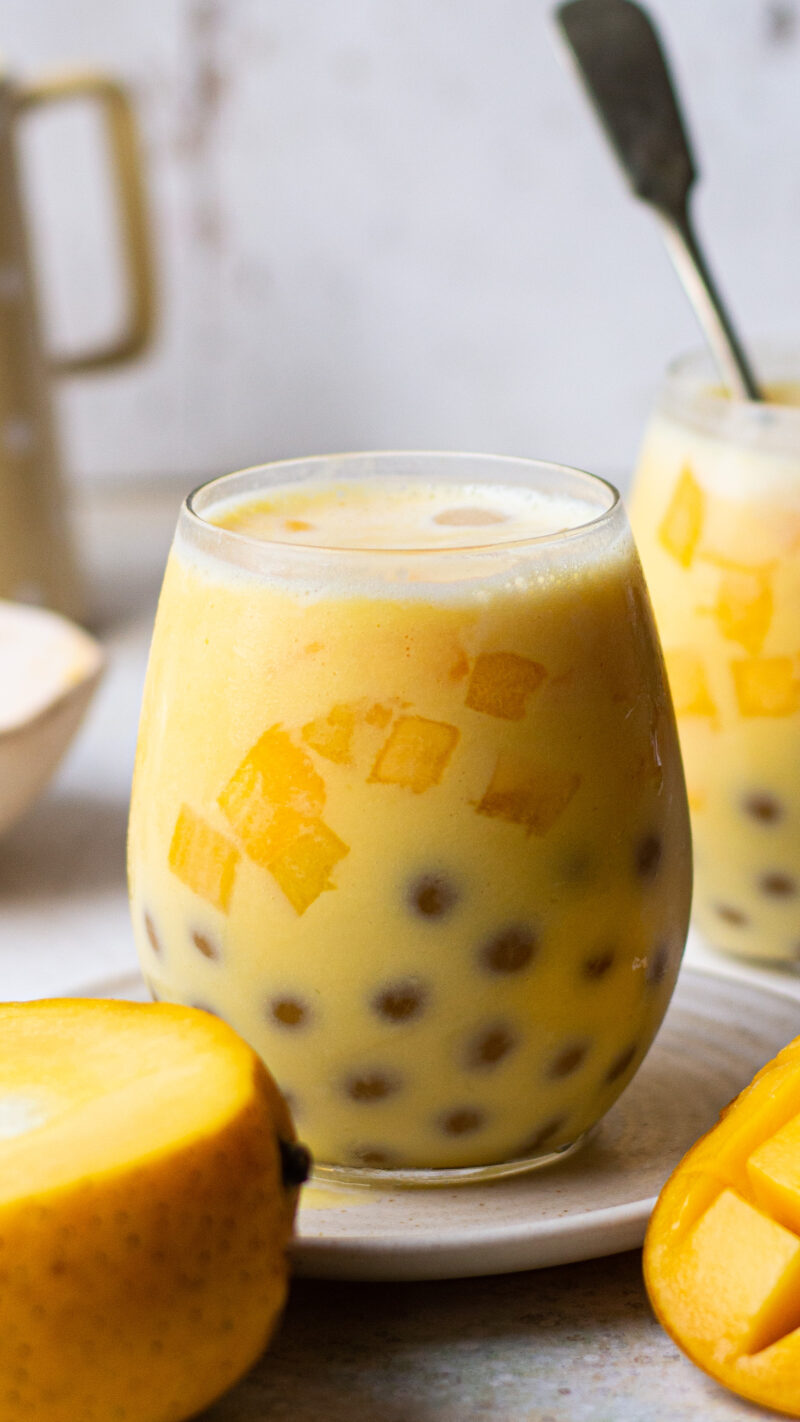 MANGO BOBA MILK - Bake with Shivesh