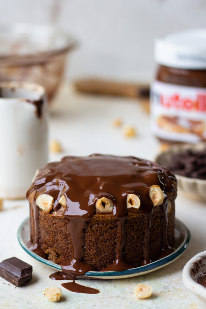 SMALL SERVE NUTELLA CAKE - Bake with Shivesh