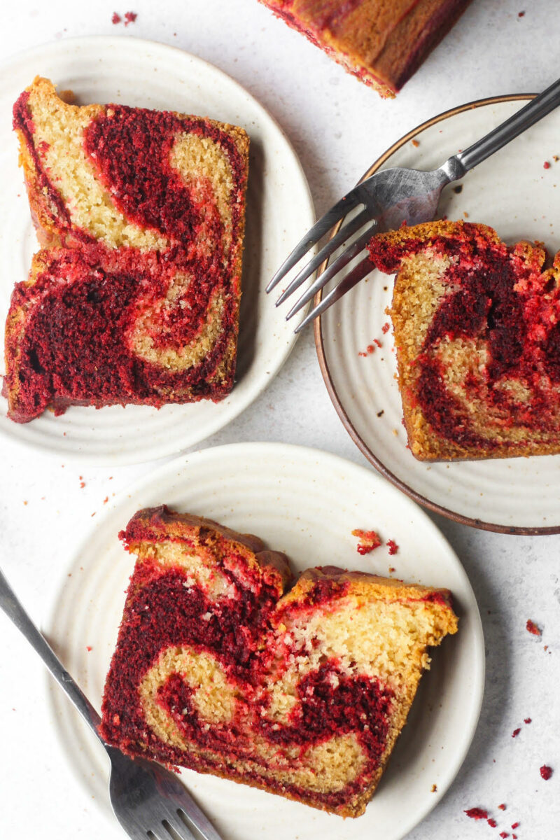 RED VELVET MARBLE CAKE - Bake with Shivesh