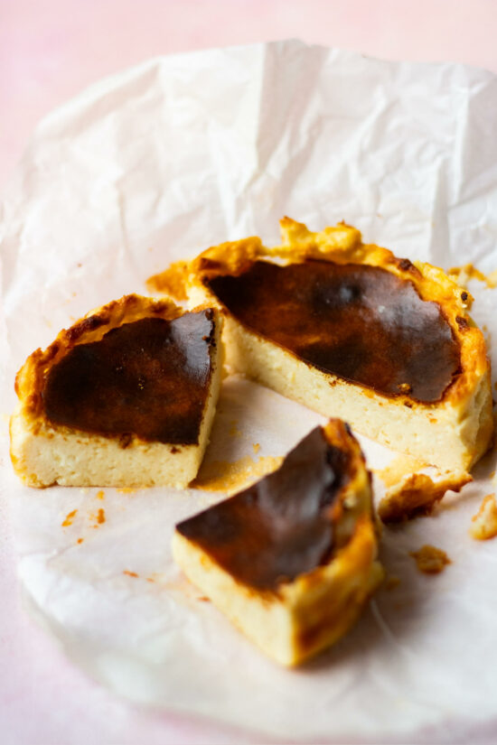 BURNT BASQUE CHEESECAKE - Bake with Shivesh