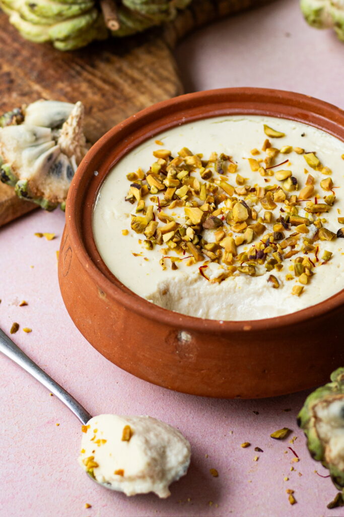 CUSTARD APPLE BHAPPA DOI - Bake with Shivesh