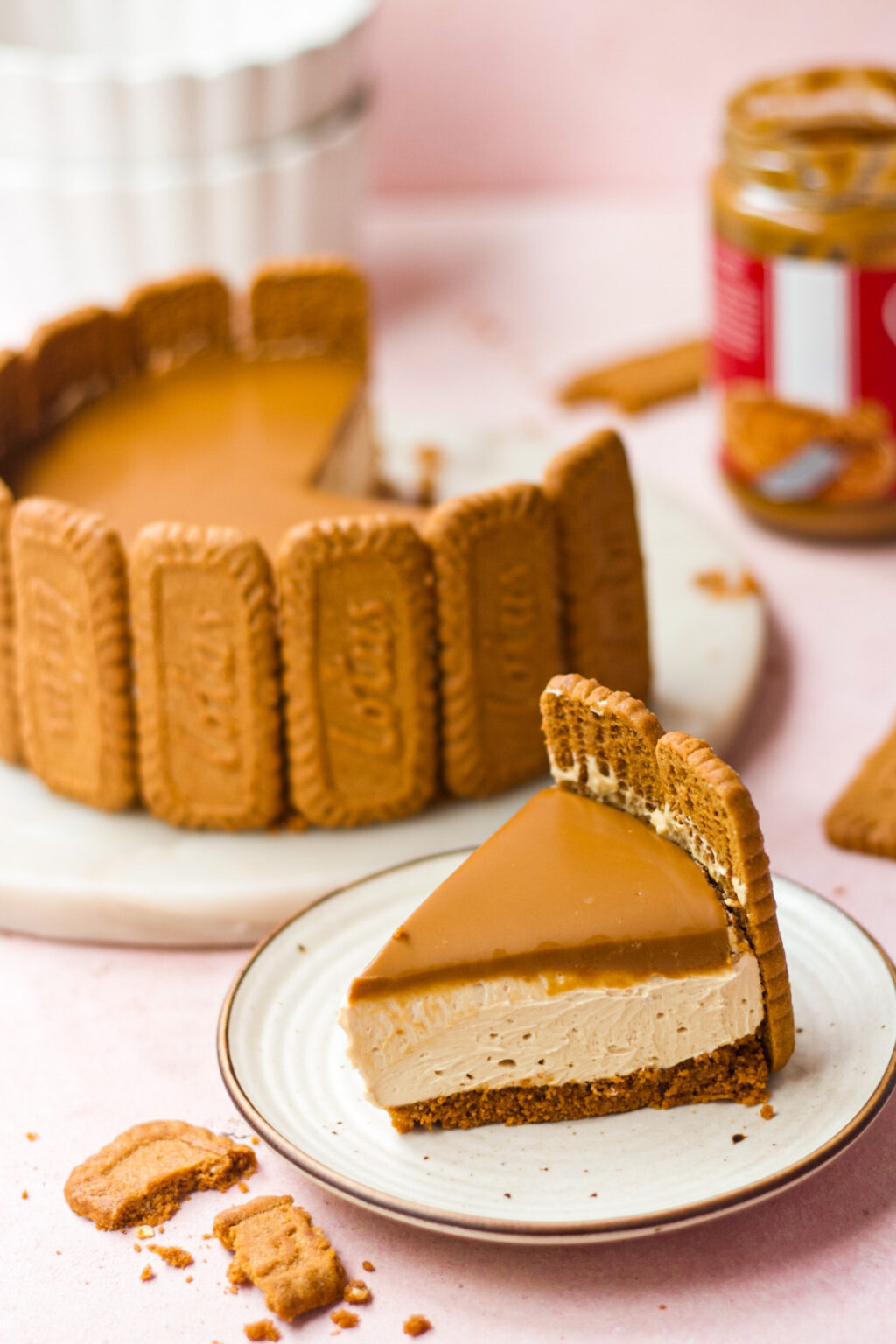 NO BAKE BISCOFF CHEESECAKE - Bake with Shivesh