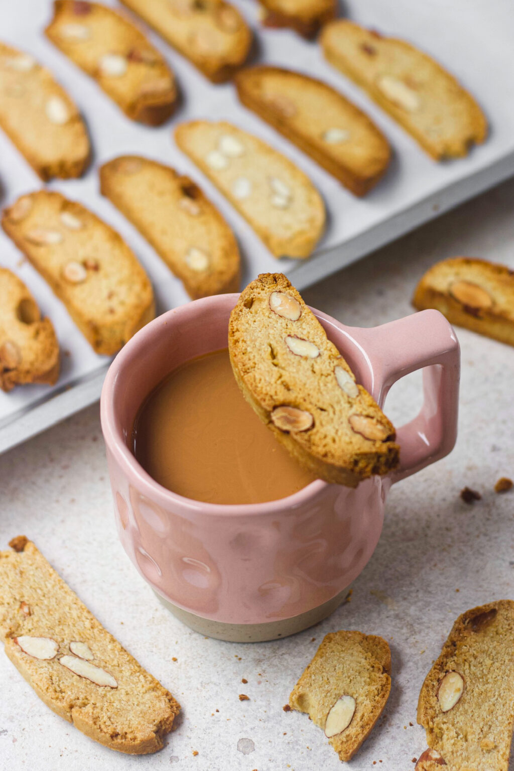 EGGLESS ALMOND BISCOTTI - Bake with Shivesh