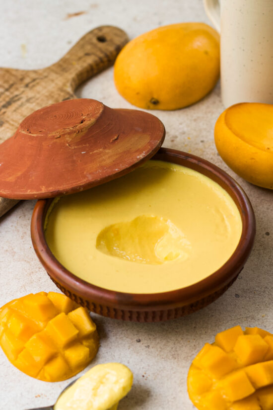 EASY 4-INGREDIENT MANGO MISHTI DOI - Bake with Shivesh