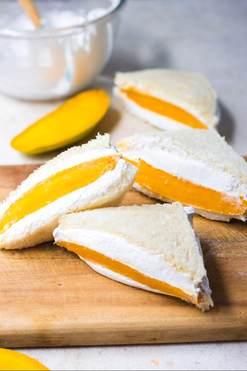 3 INGREDIENT JAPANESE MANGO SANDWICH - Bake with Shivesh