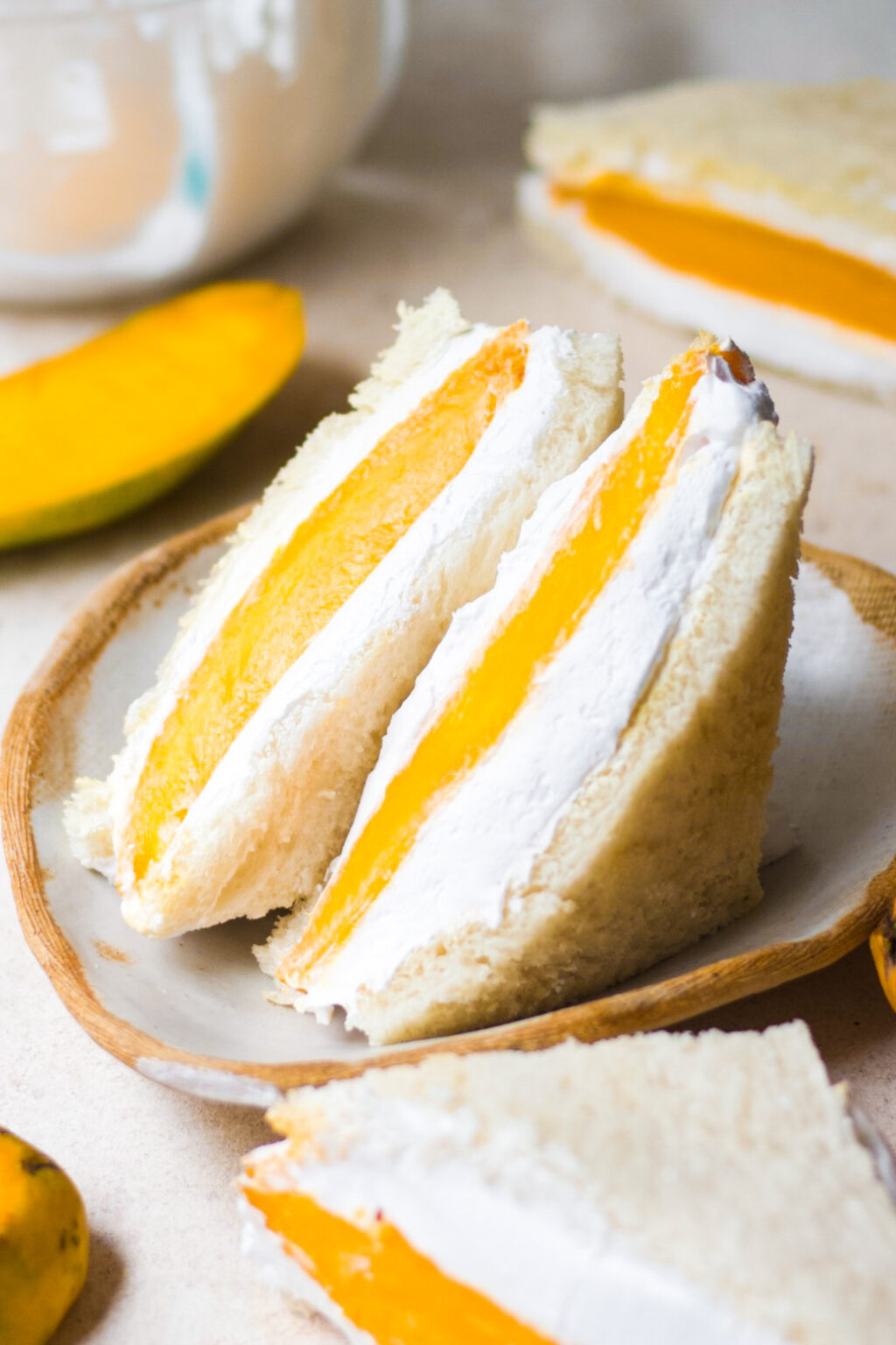 3 INGREDIENT JAPANESE MANGO SANDWICH - Bake with Shivesh
