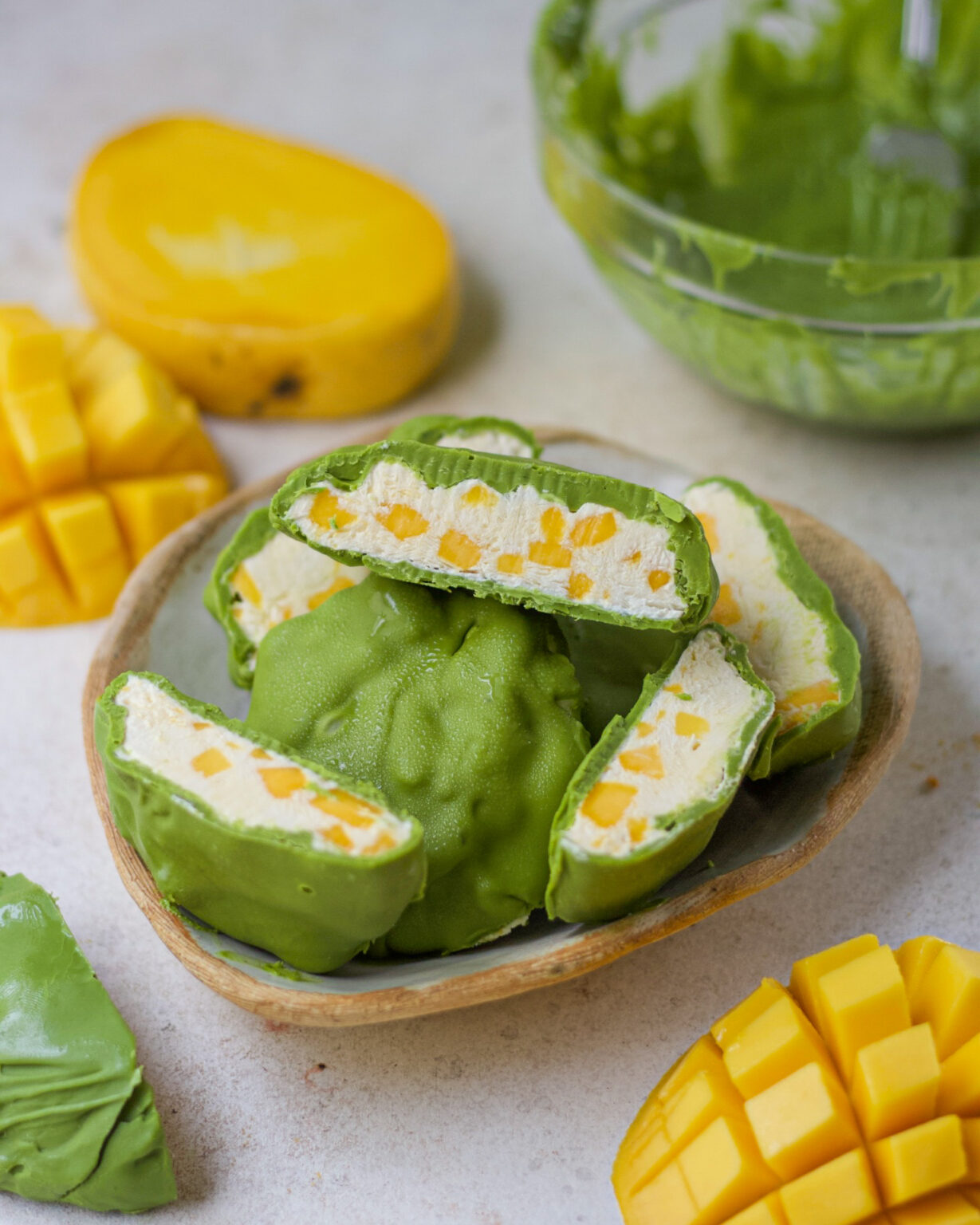 MANGO MATCHA CLUSTERS - Bake with Shivesh