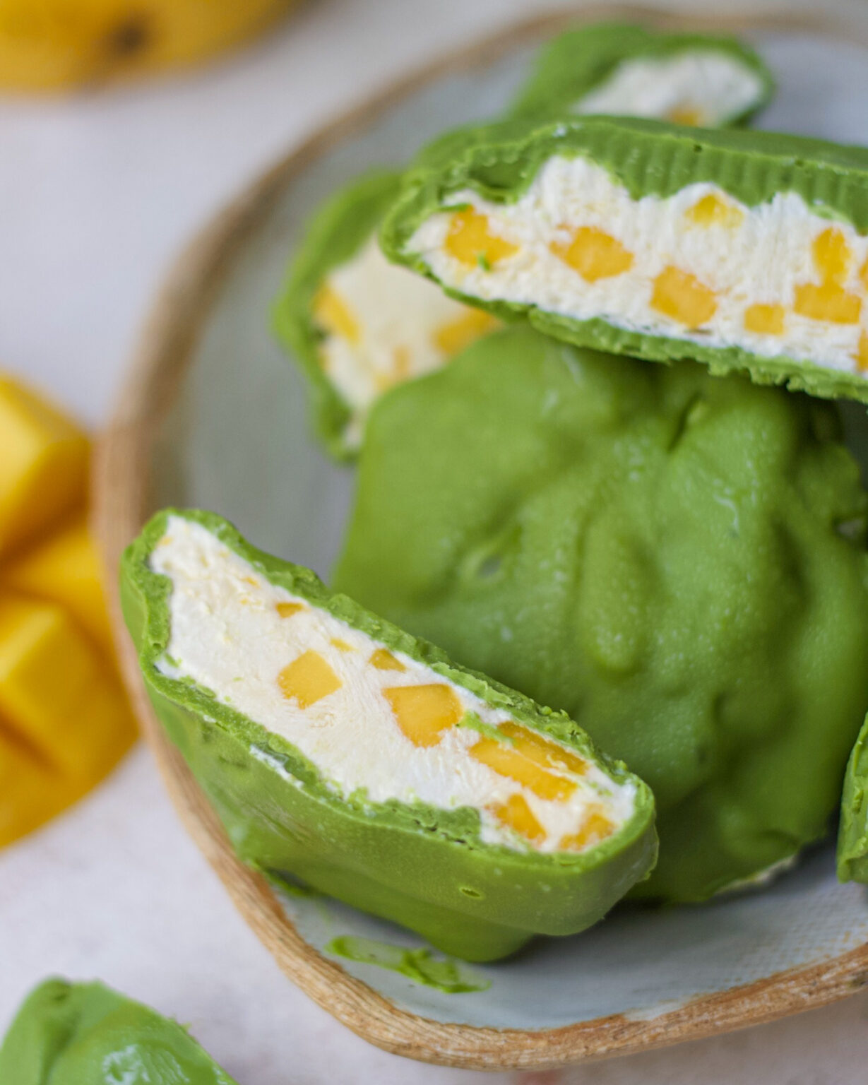 MANGO MATCHA CLUSTERS - Bake with Shivesh
