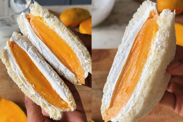 3 INGREDIENT JAPANESE MANGO SANDWICH - Bake with Shivesh