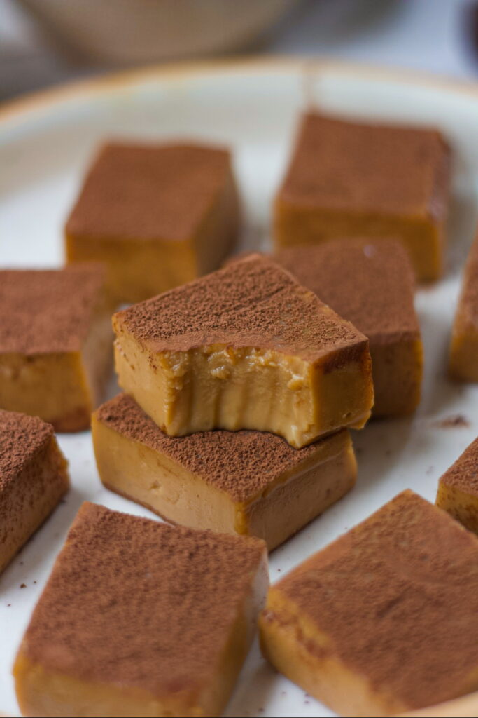 JIGGLY COFFEE CARAMEL PUDDING BITES - Bake with Shivesh