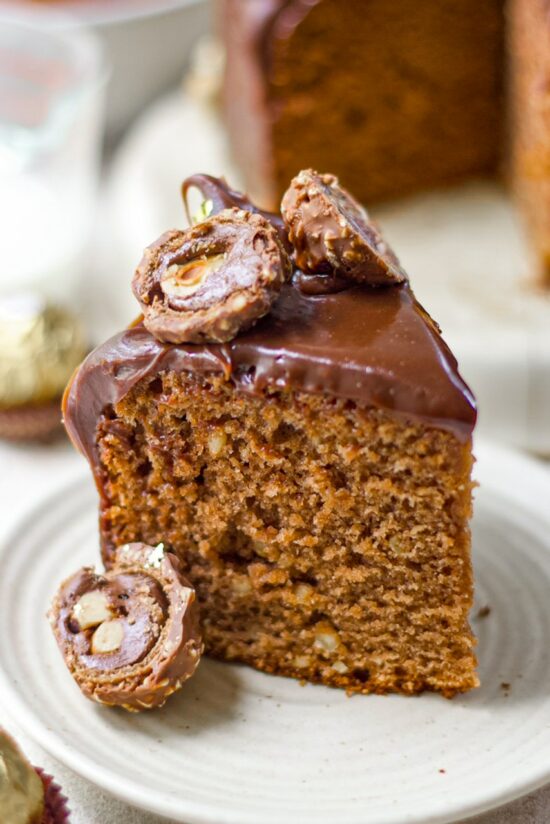 ferrero rocher cake in saucepan - Bake with Shivesh
