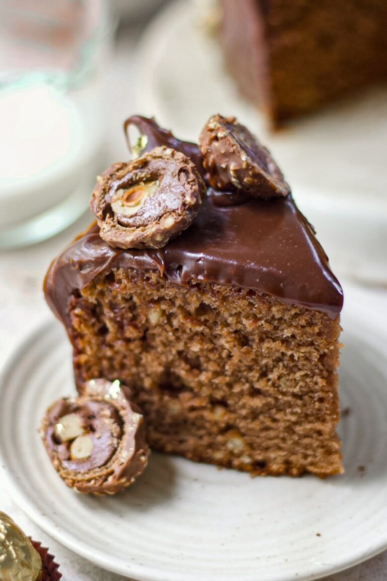 ferrero rocher cake in saucepan - Bake with Shivesh