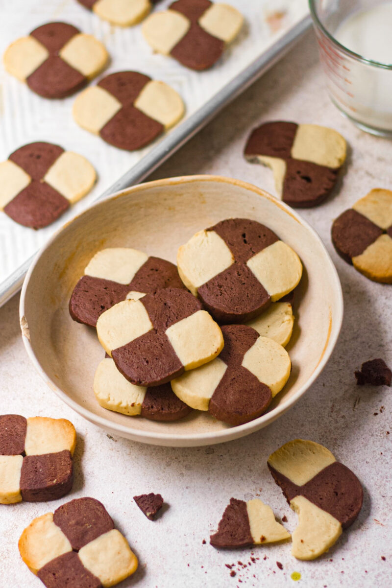 EGGLESS CHECKERBOARD COOKIES - Bake with Shivesh