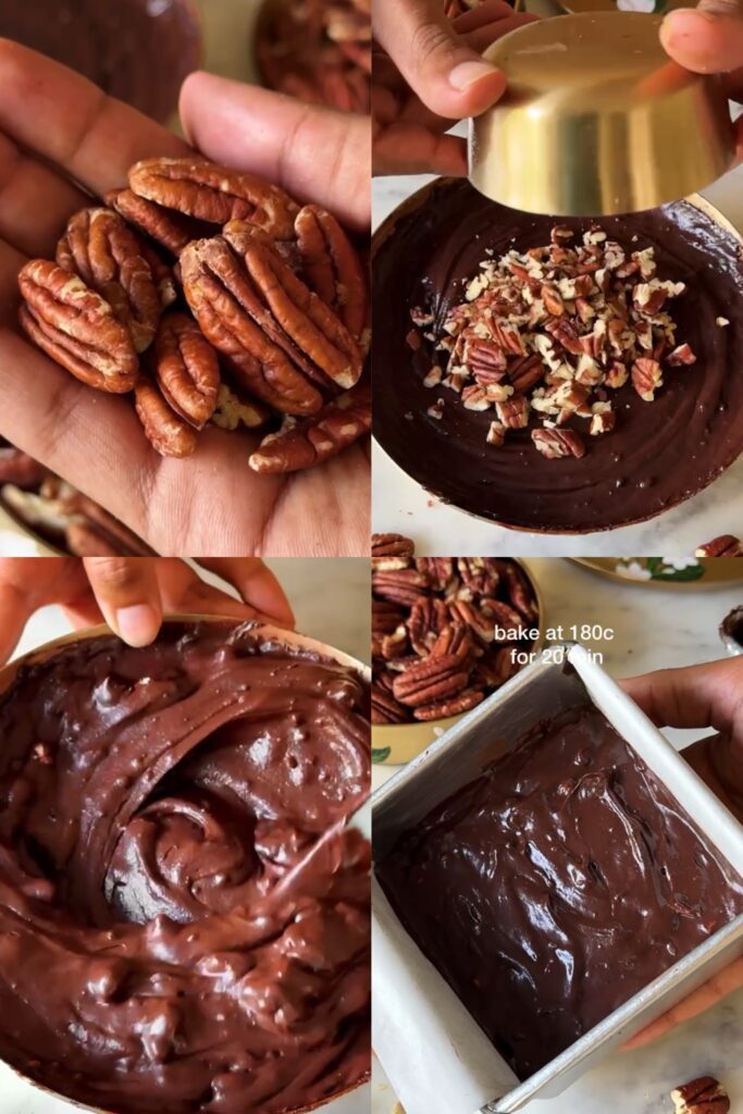PECAN SIZZLING BROWNIE - Bake with Shivesh