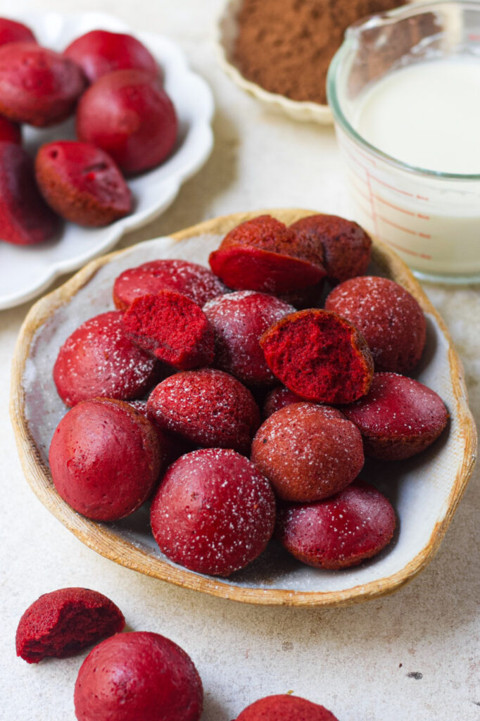 NO-OVEN EGGLESS RED VELVET CAKE BOMBS - Bake with Shivesh