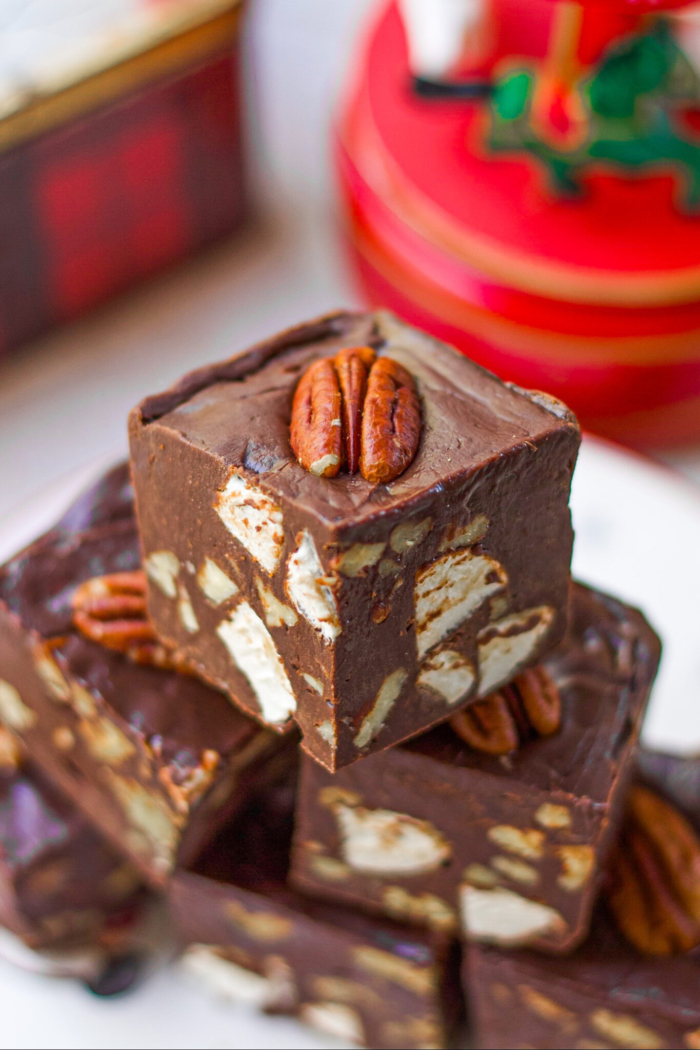 CHOCOLATE PECAN FUDGE - Bake with Shivesh