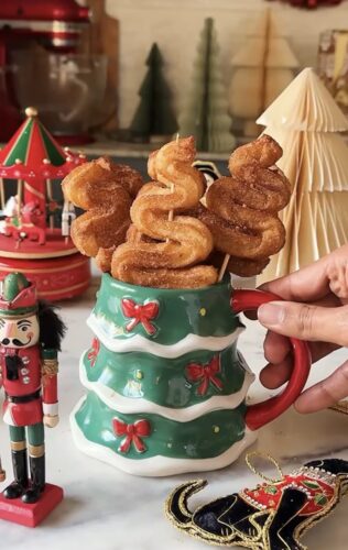 6- INGREDIENT CHRISTMAS TREE CHURROS - Bake with Shivesh
