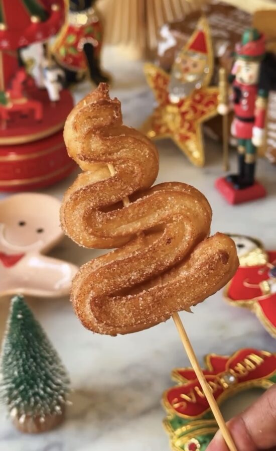 6- INGREDIENT CHRISTMAS TREE CHURROS - Bake with Shivesh