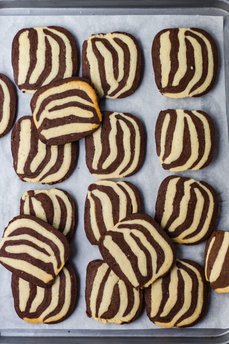 EGGLESS ZEBRA COOKIES - Bake with Shivesh