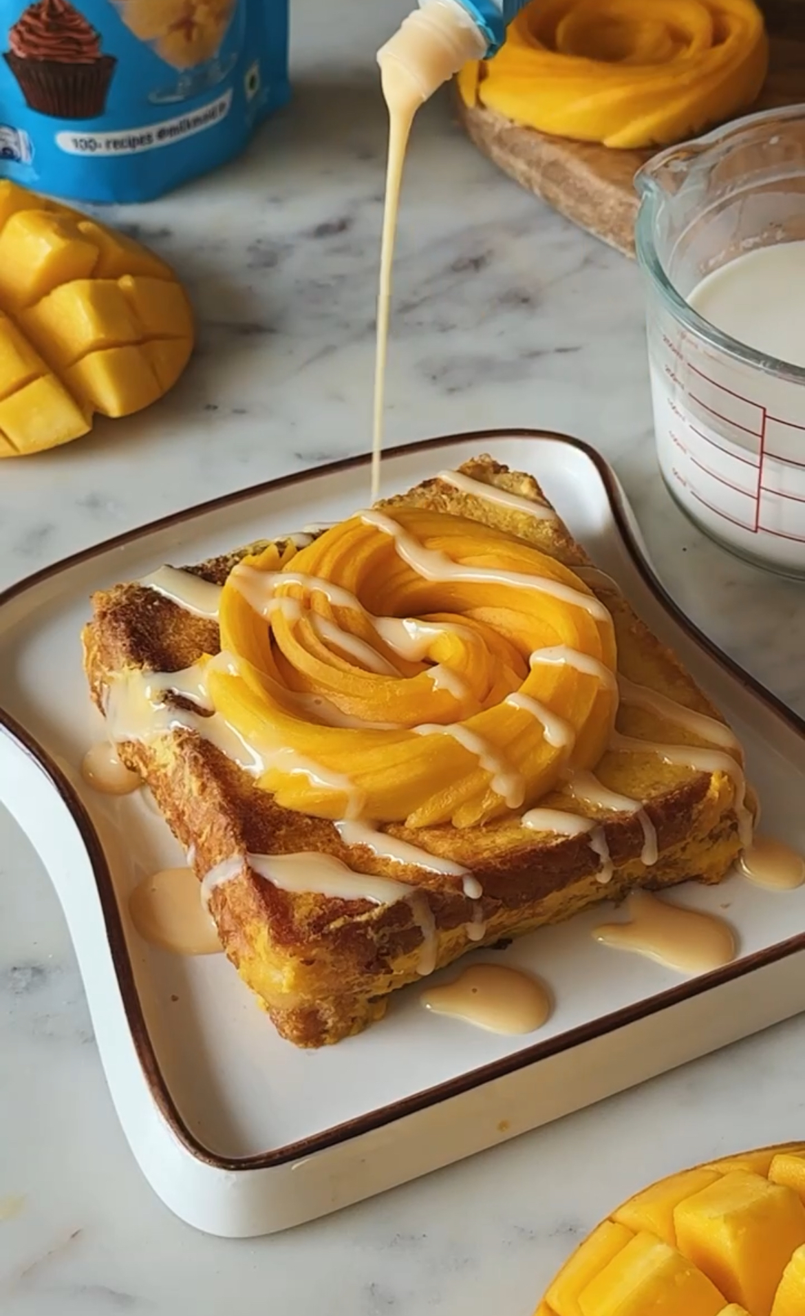 EASY MANGO MILK TOAST - Bake with Shivesh